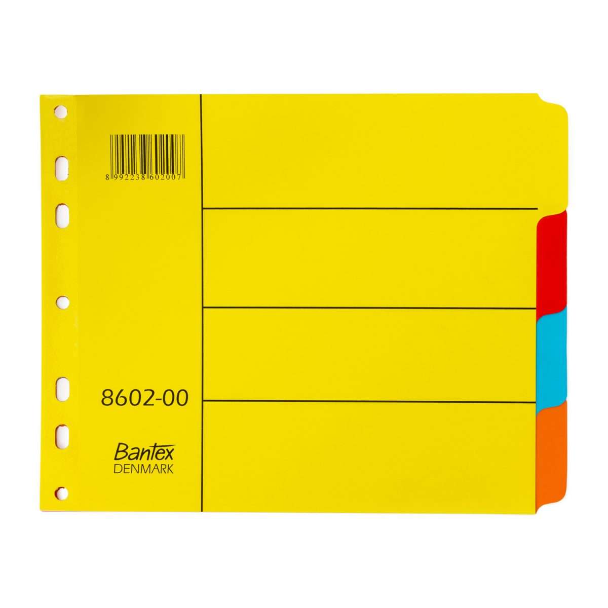 Half Size 180x215mm 4 Dividers 8602 - Bantex